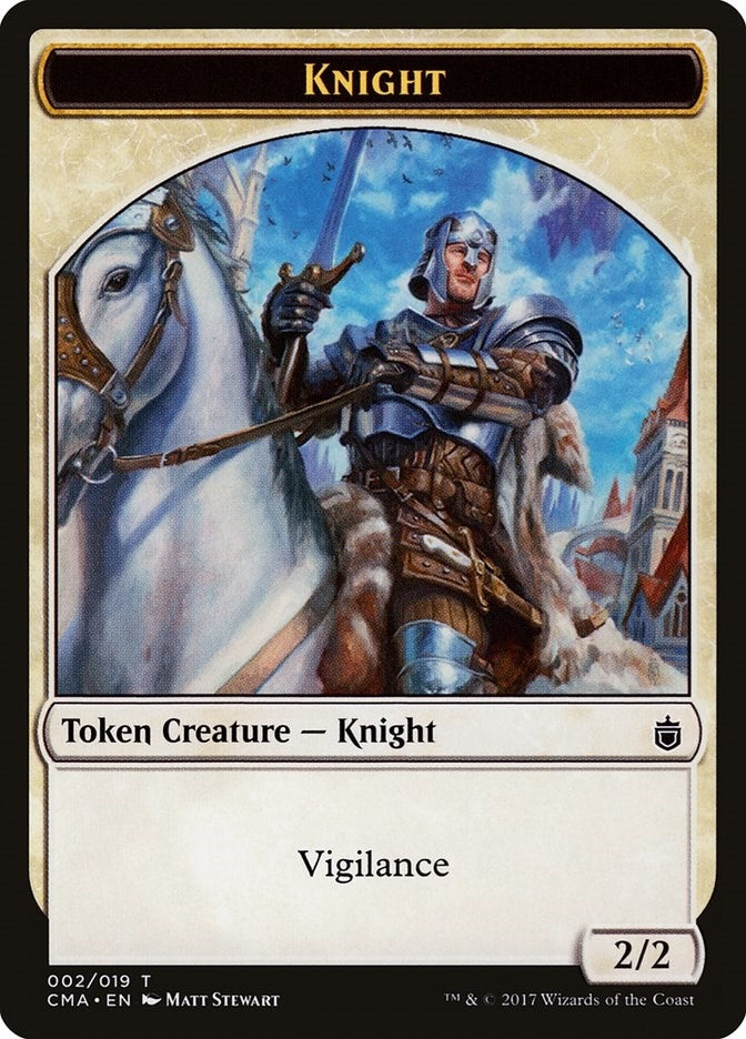 Knight Token (002) (2) [Commander Anthology]