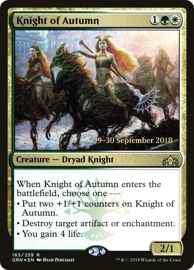Knight of Autumn (183) [Prerelease Cards]