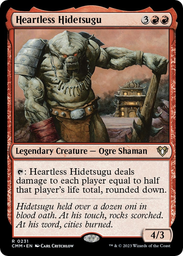 Heartless Hidetsugu (231) [Commander Masters]