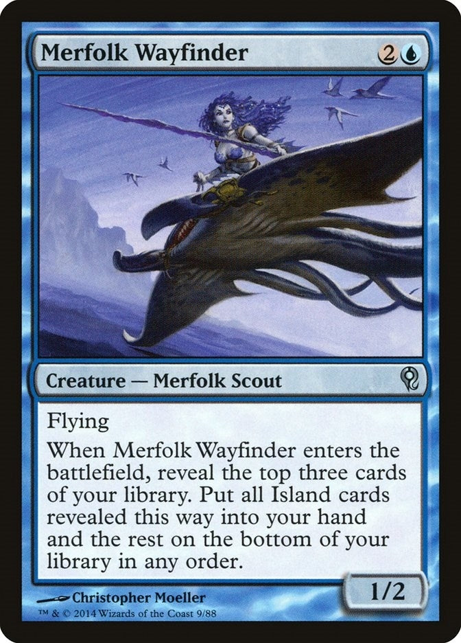 Merfolk Wayfinder (9) [Duel Decks: Jace vs. Vraska]