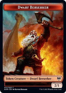 Dwarf Berserker // Giant Wizard Double-sided Token (KHM)