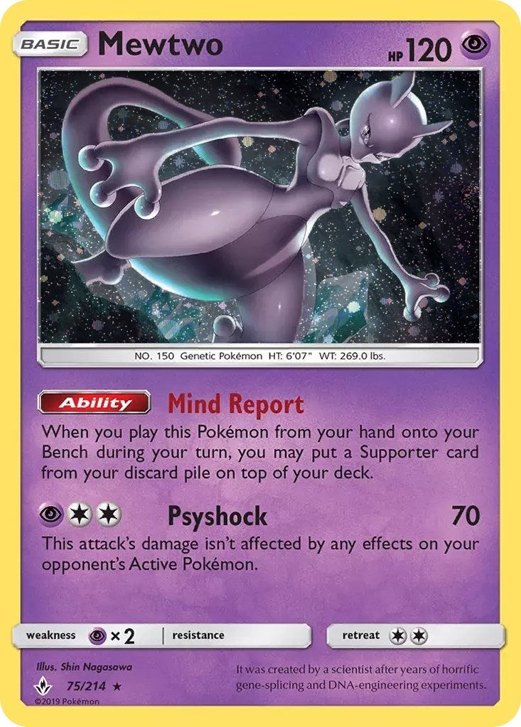 Mewtwo - 75/214 (Cosmos Holo) (Costco Exclusive) (75) (MCAP)