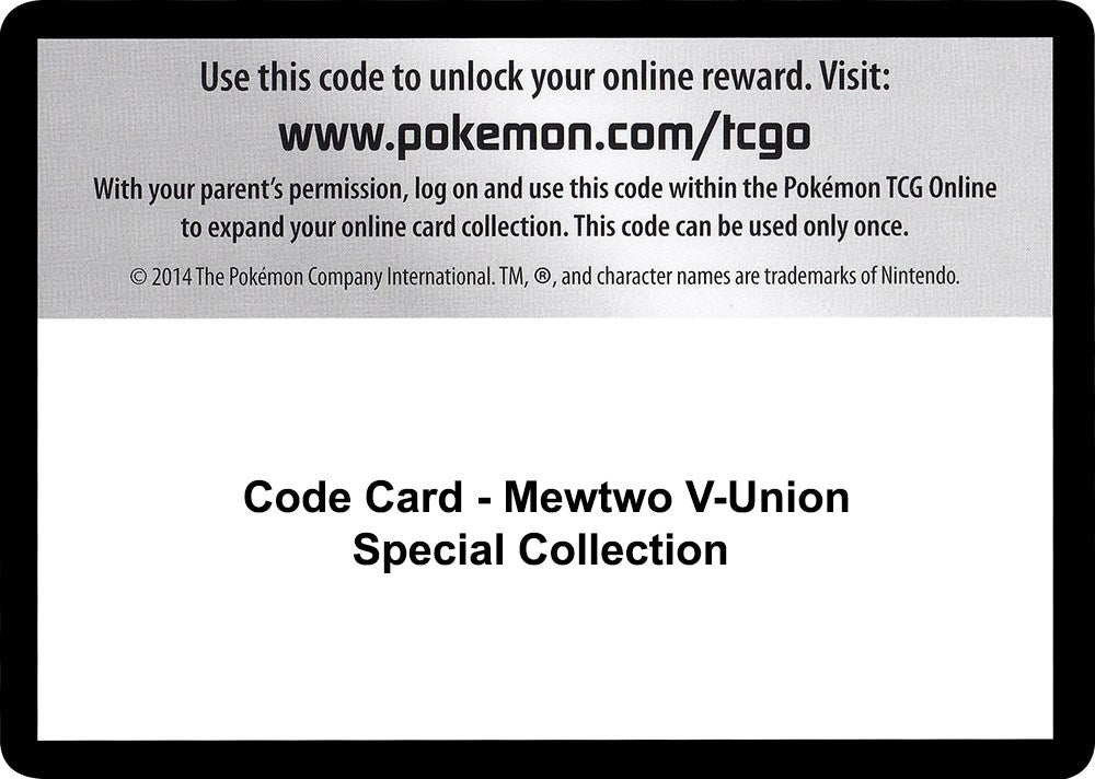Code Card - Mewtwo V Special Collection [SWSH07: Evolving Skies]