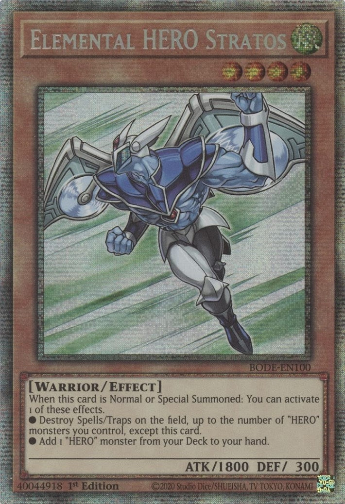 Elemental HERO Stratos (Starlight Rare) (100) (BODE) – Wulf Gaming