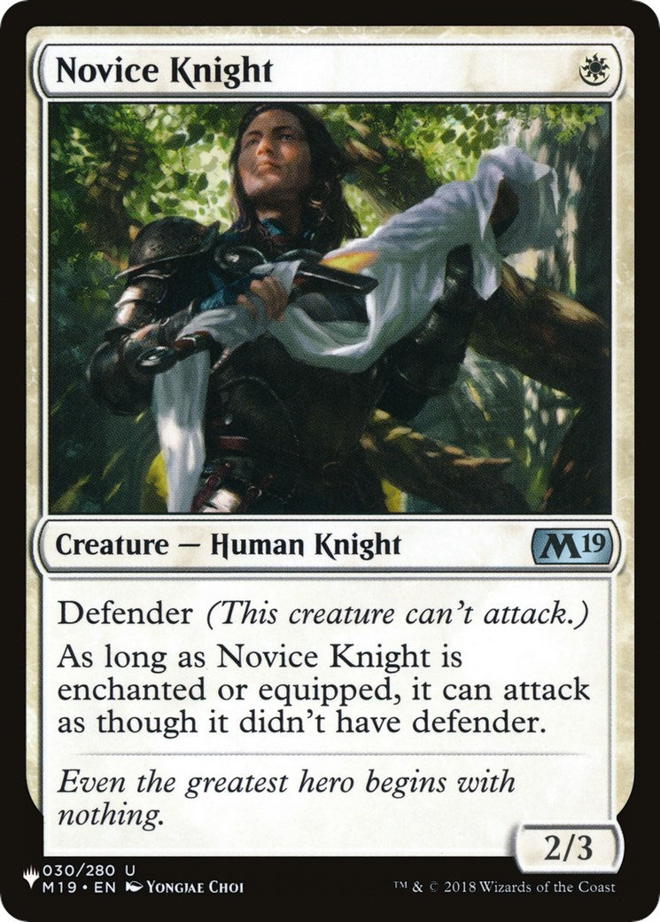 Novice Knight (30) (LIST)