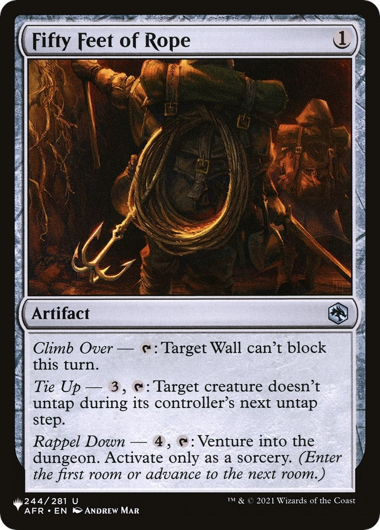 Fifty Feet of Rope (244) (LIST)