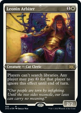 Leonin Arbiter (Foil Etched) (418) [Double Masters 2022]