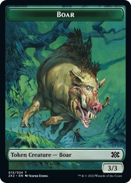 Boar // Treasure Double-Sided Token (15 // 22) (2X2)