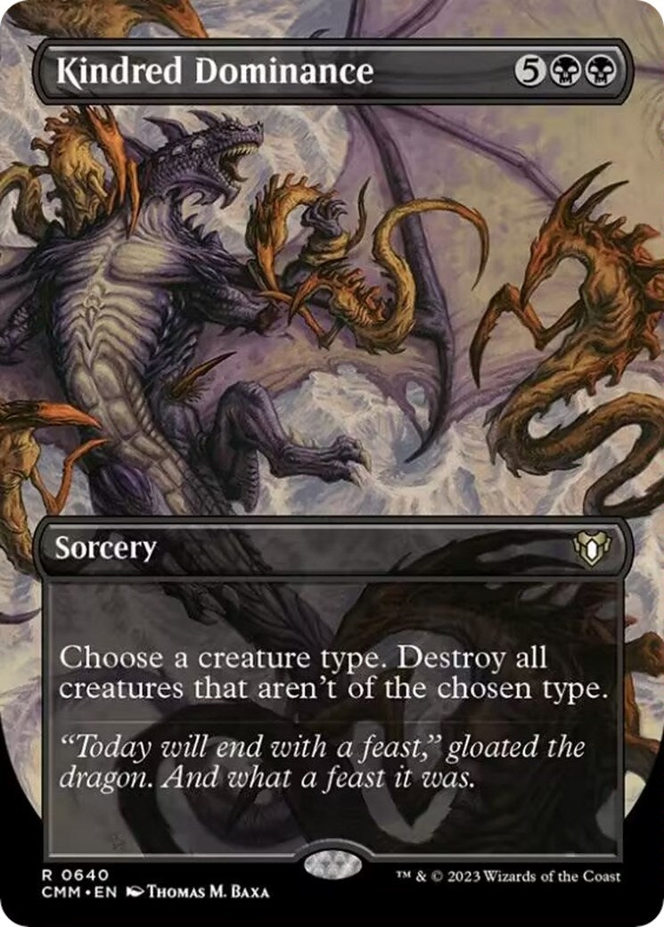 Kindred Dominance (Borderless) (640) [Commander Masters]
