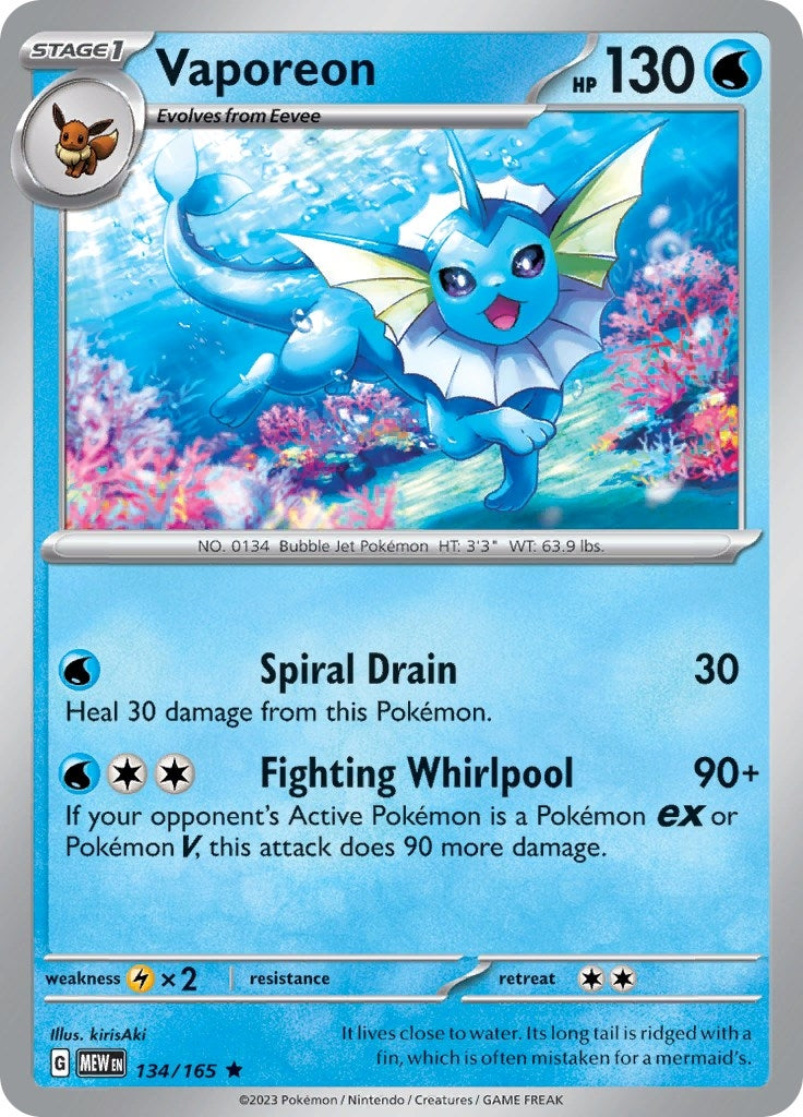 Vaporeon (134) (MEW)