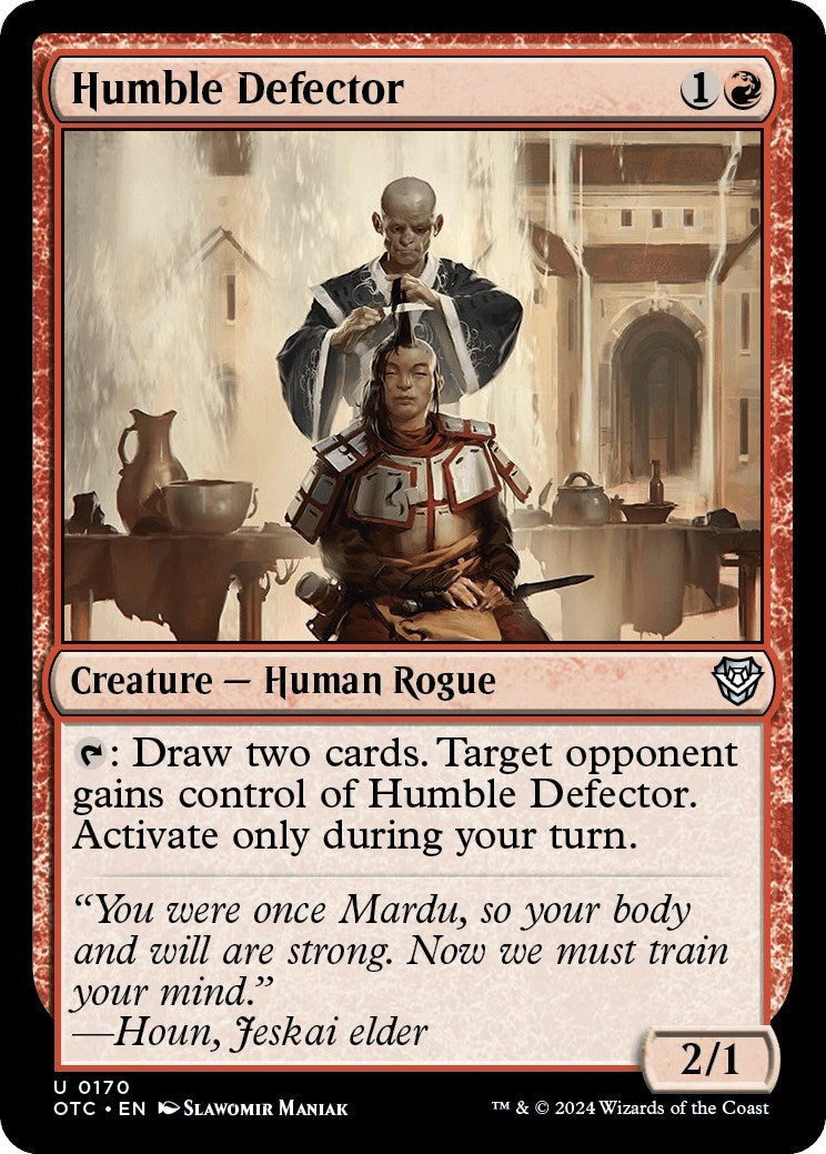 Humble Defector (170) [Commander: Outlaws of Thunder Junction]