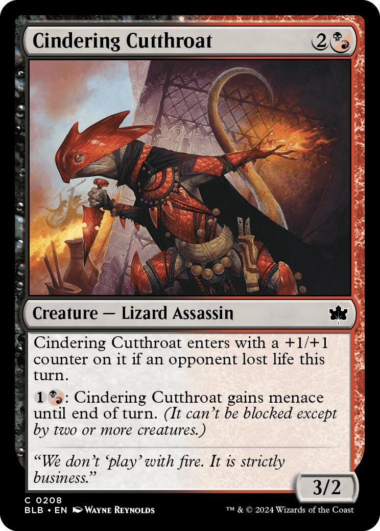 Cindering Cutthroat (208) (BLB)