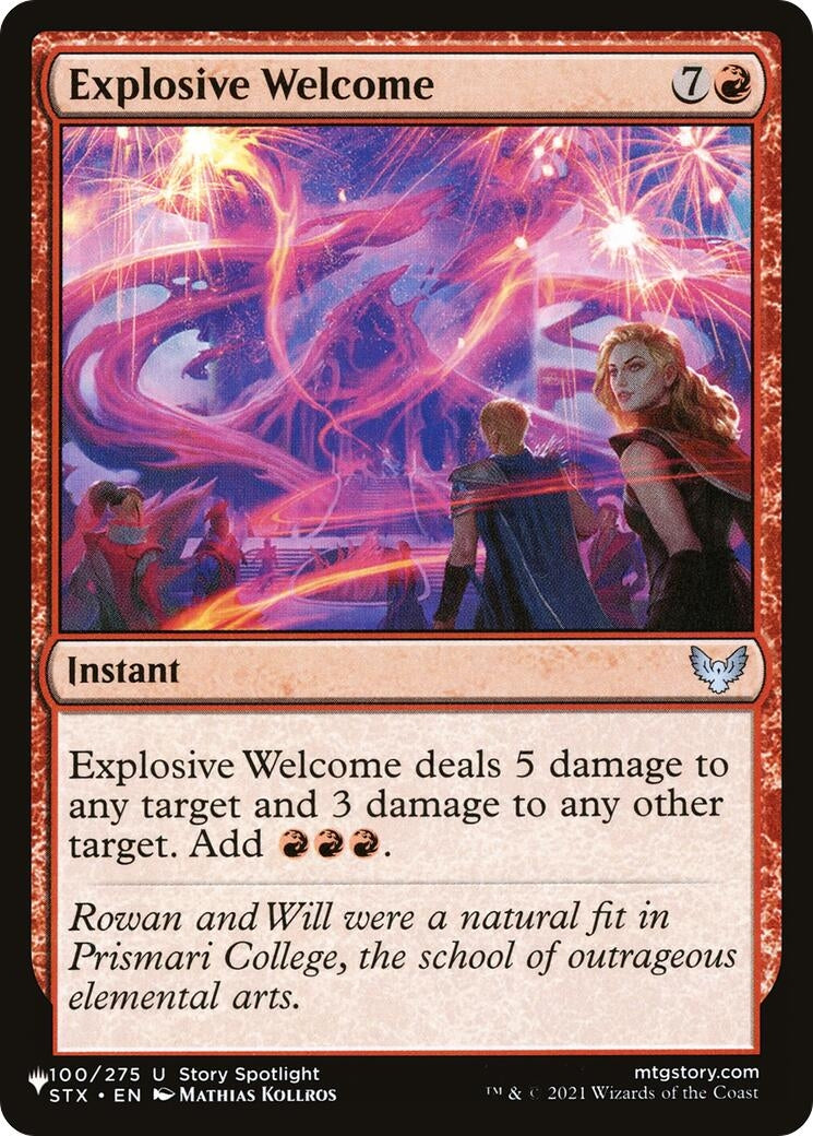 Explosive Welcome (100) (LIST)