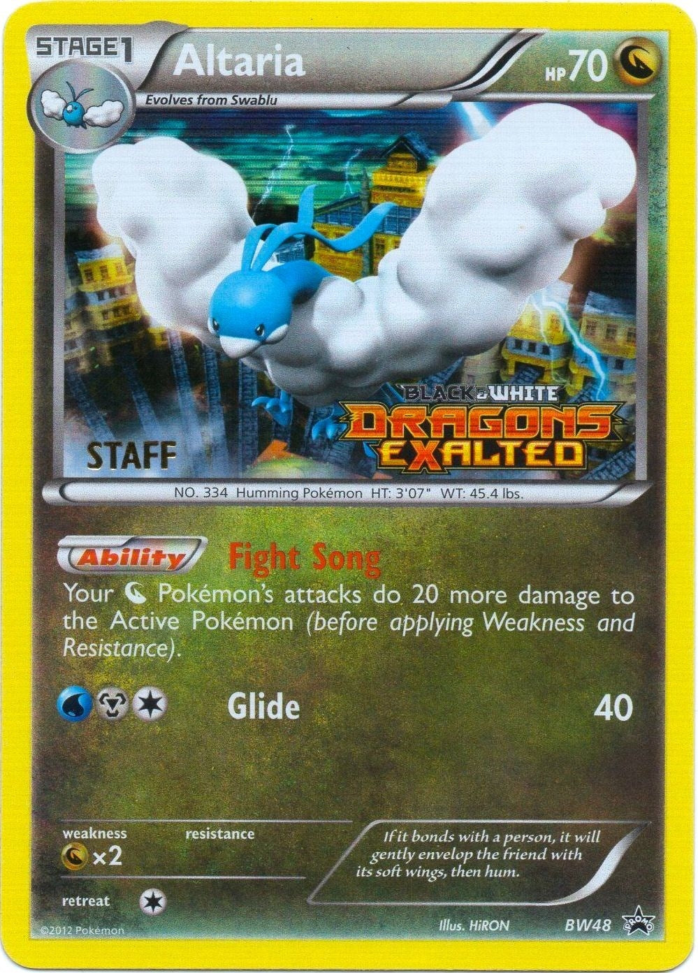 Altaria - BW48 (Prerelease) [Staff] (48) (PR)