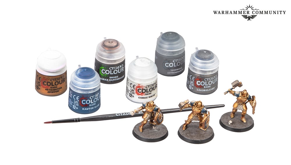Warhammer Age Of Sigmar: Stormcast Eternals Paint Set | 3 Push-Fit ...